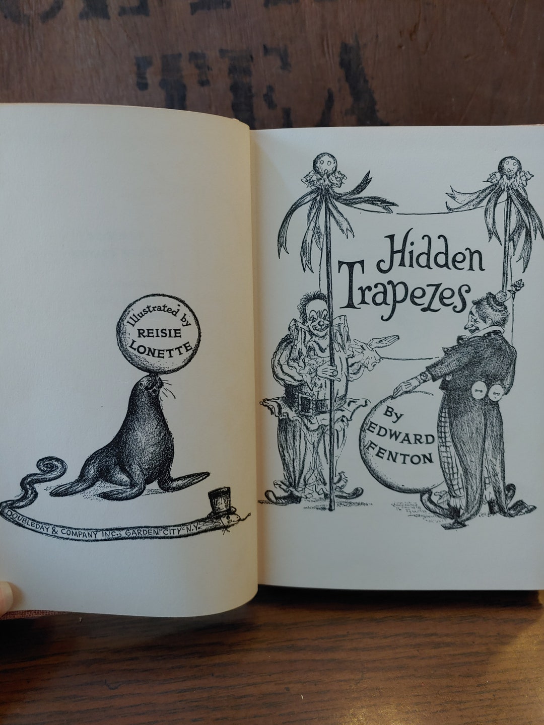 Hidden Trapezes Edward Fenton ill. by Reisie Lonette Doubleday and ...