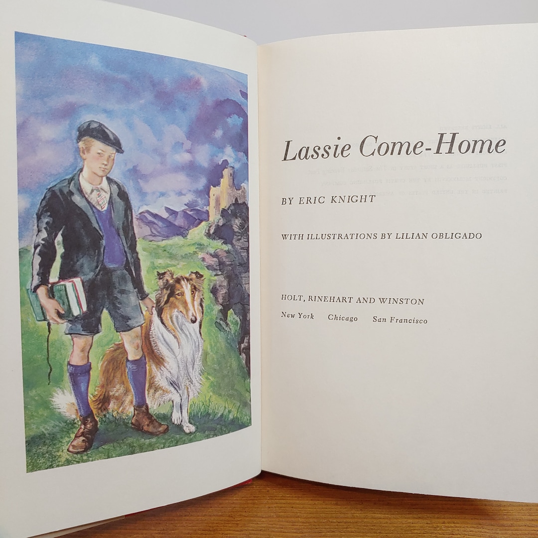 Eric Knight Lassie Come Home, Holt, Rinehart and Winston, Illustrated ...