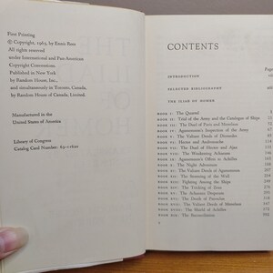 The Iliad of Homer, Translated by Ennis Rees, HC/DJ, 1963 1st Printing ...