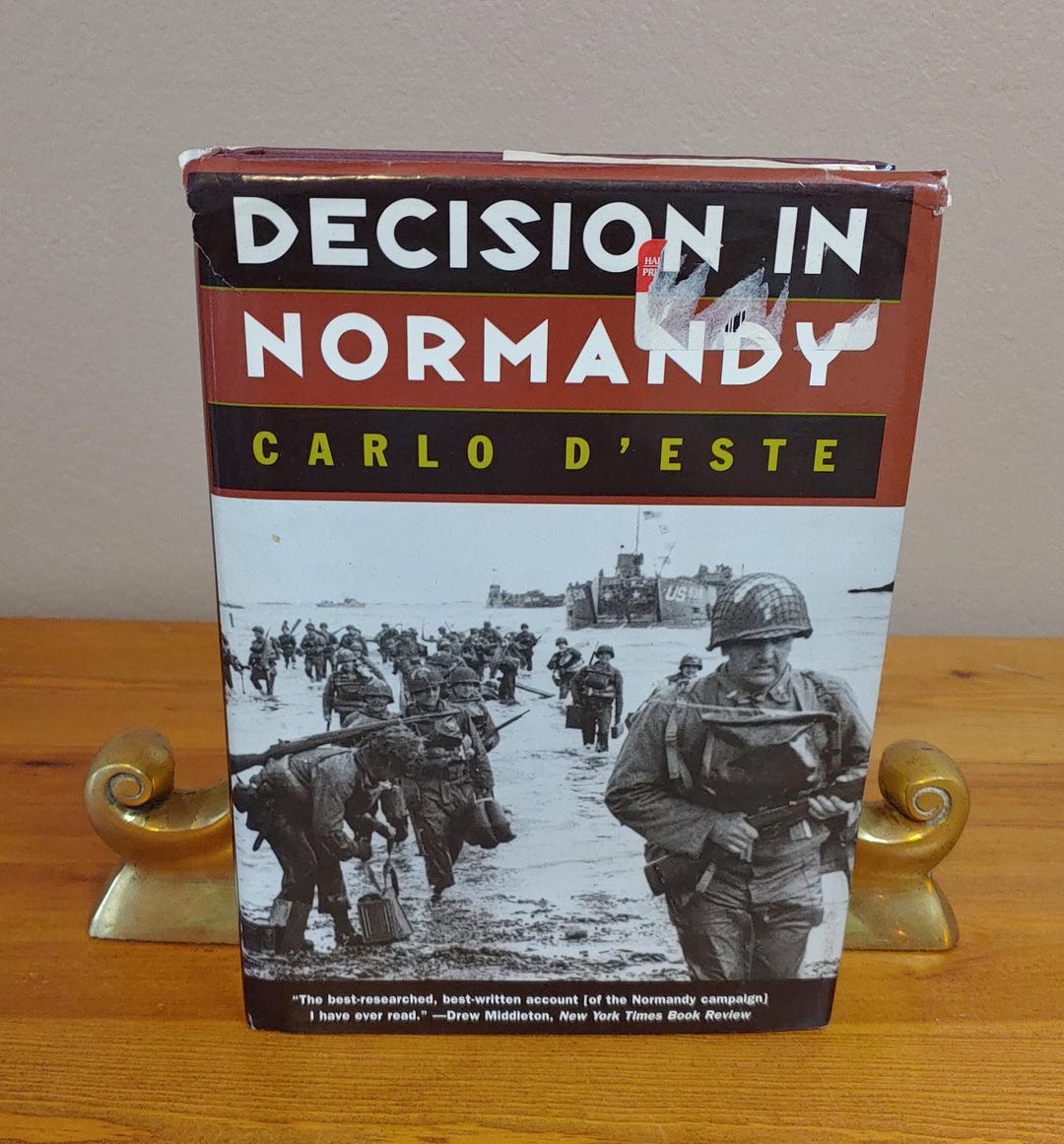 Vintage World War II Book Decision in Normandy, Carlo D'este, 1994, HC ...