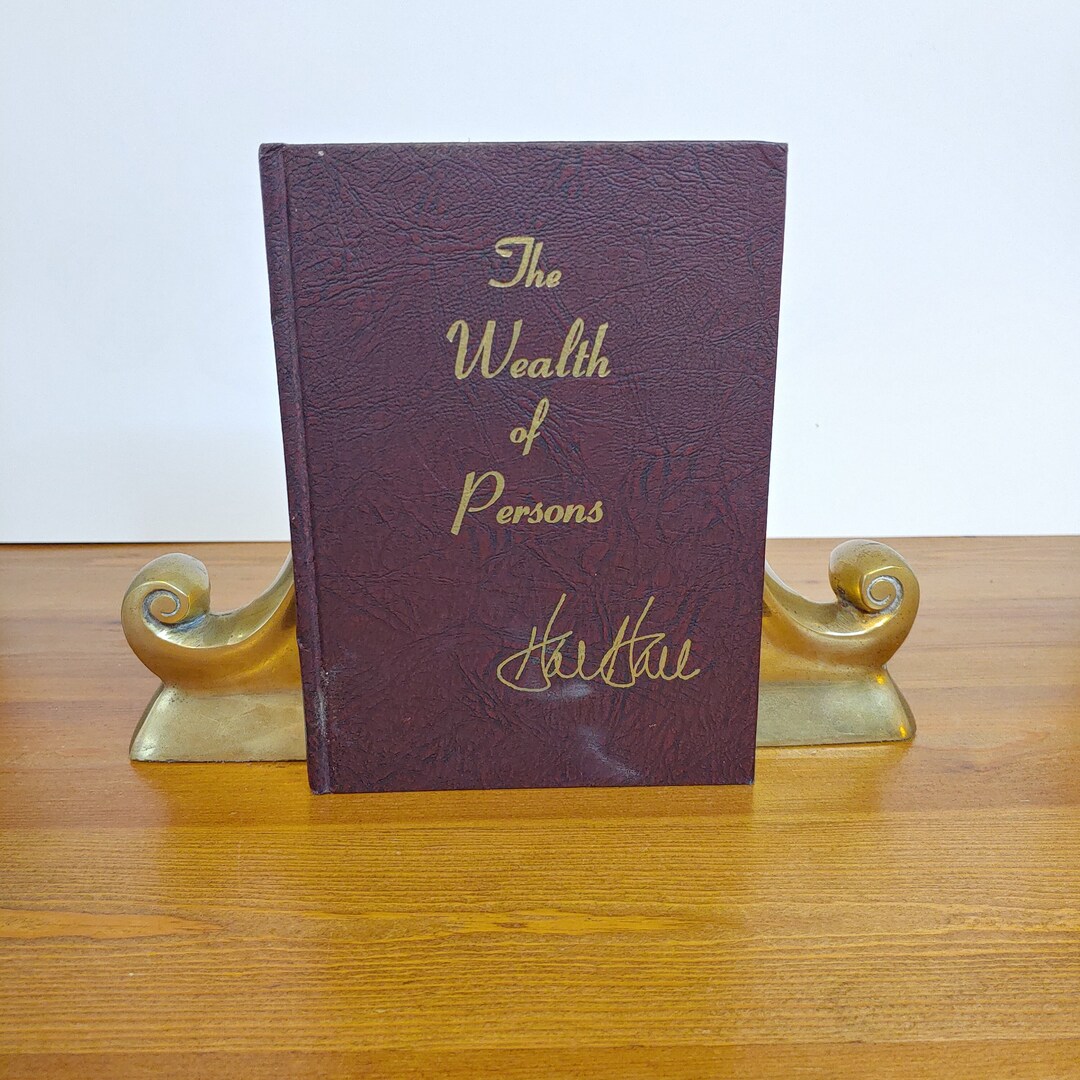 The Wealth of Persons Hal Hall, New Era Publishers, Vintage Maroon ...
