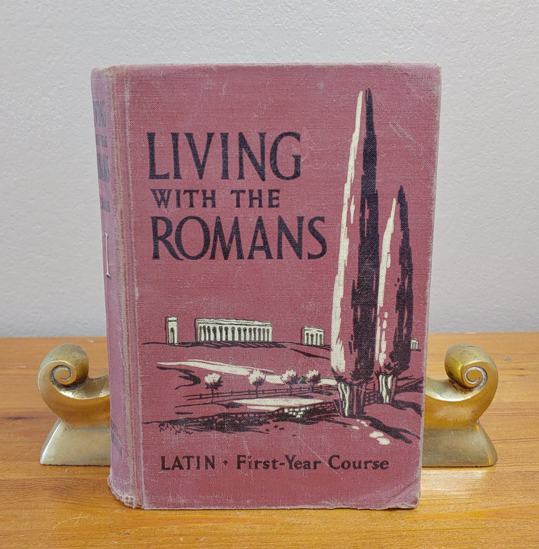Vintage Tattered Latin Textbook, Living With the Romans, Latin 1st Year ...