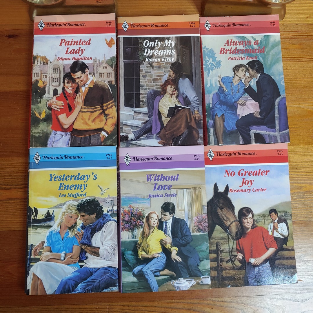 Vintage Harlequin Romance Books Lot Of 6 Paperbacks Various Etsy