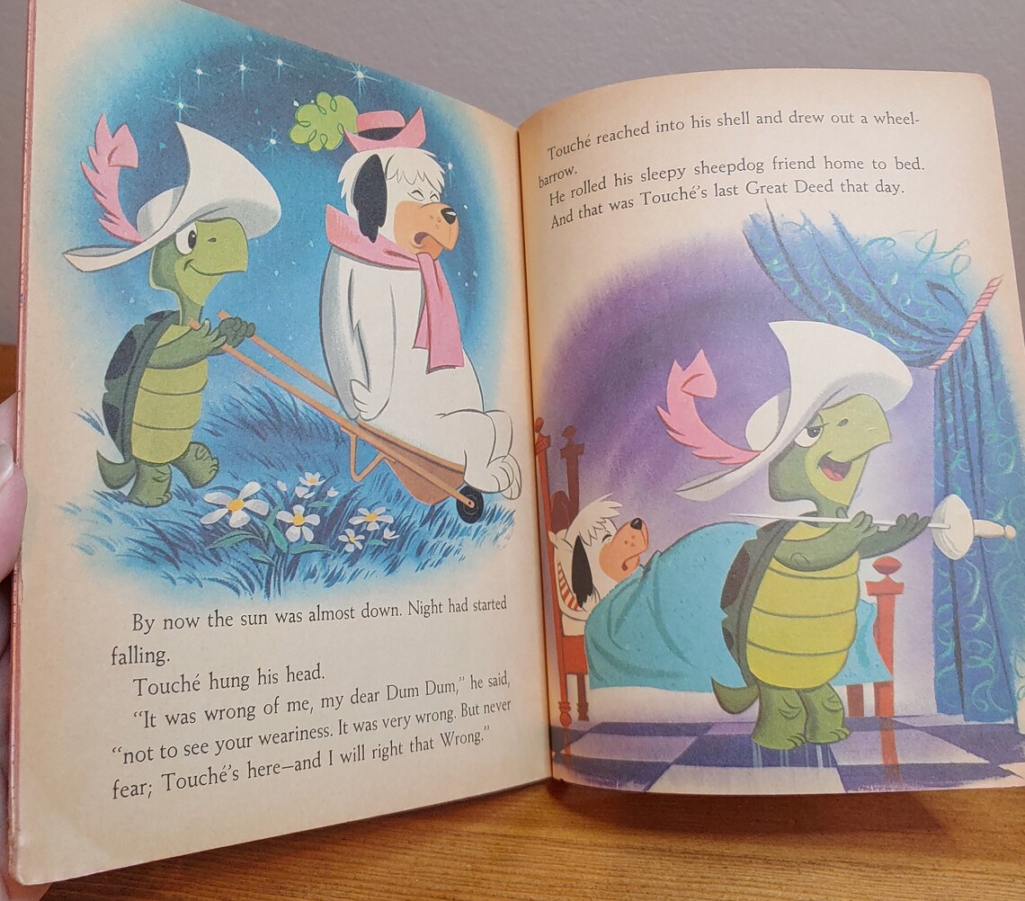 Touche Turtle, Hanna Barbera, A Little Golden Book, Carl Memling, "a ...