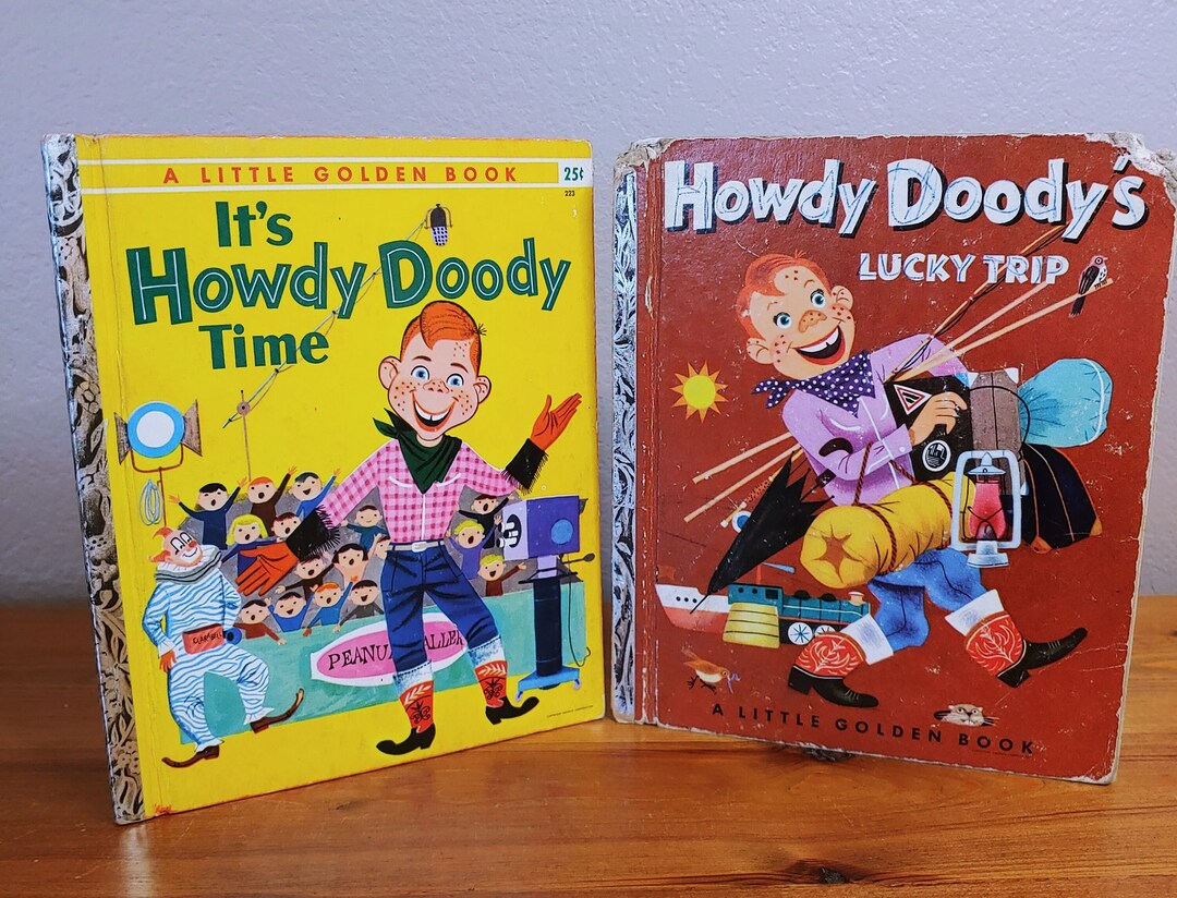 Lot of 2 A Little Golden Book, Howdy Doody Vintage Children's Books ...