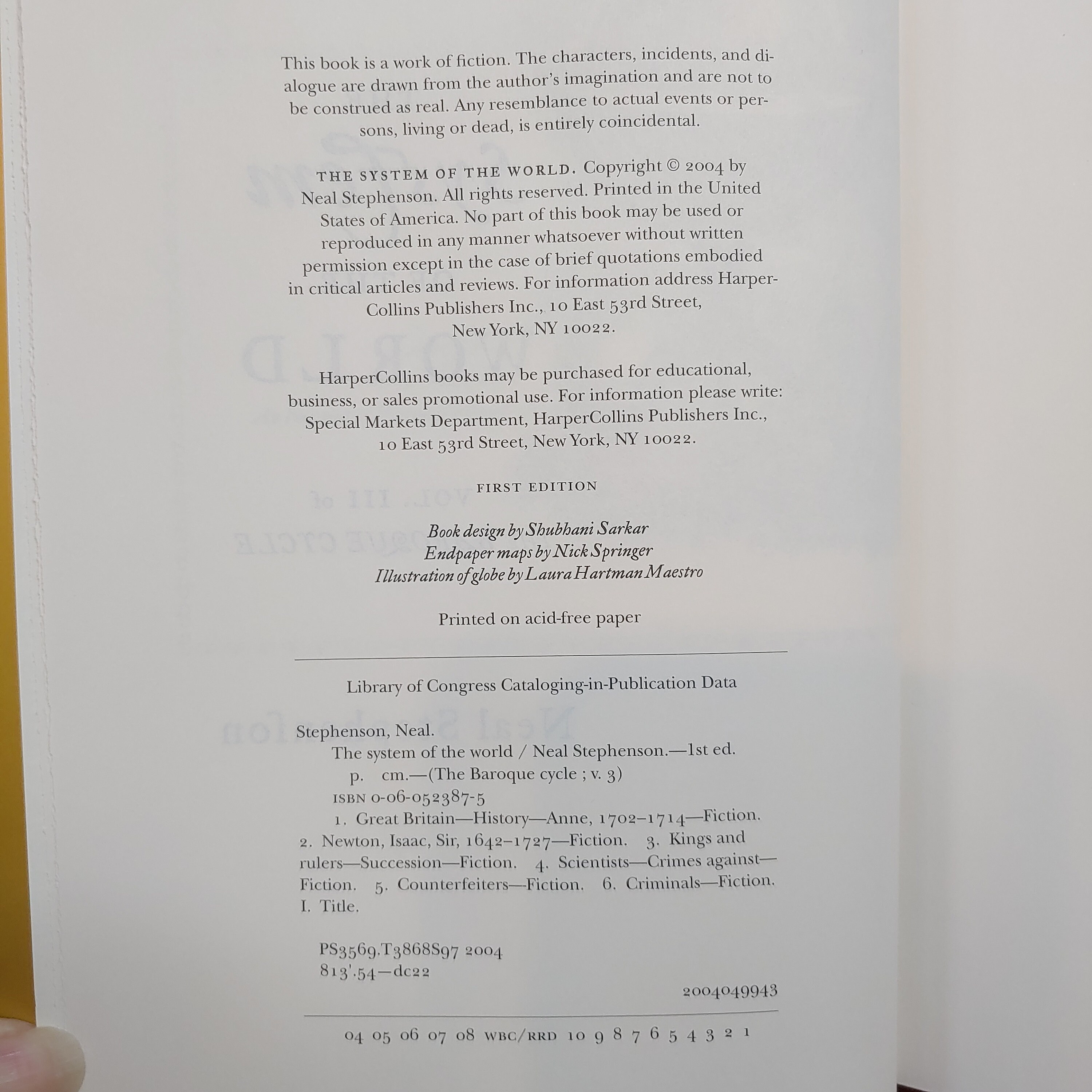 The Baroque Cycle, the System of the World, Volume Three, Neal ...