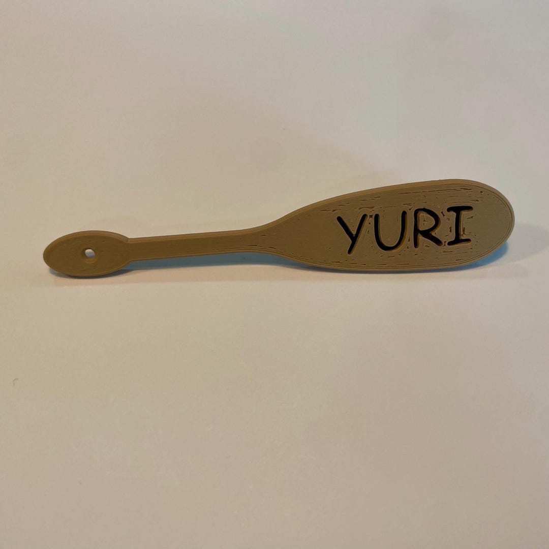 Mini 3D Printed Yuri Paddle Pin - Etsy