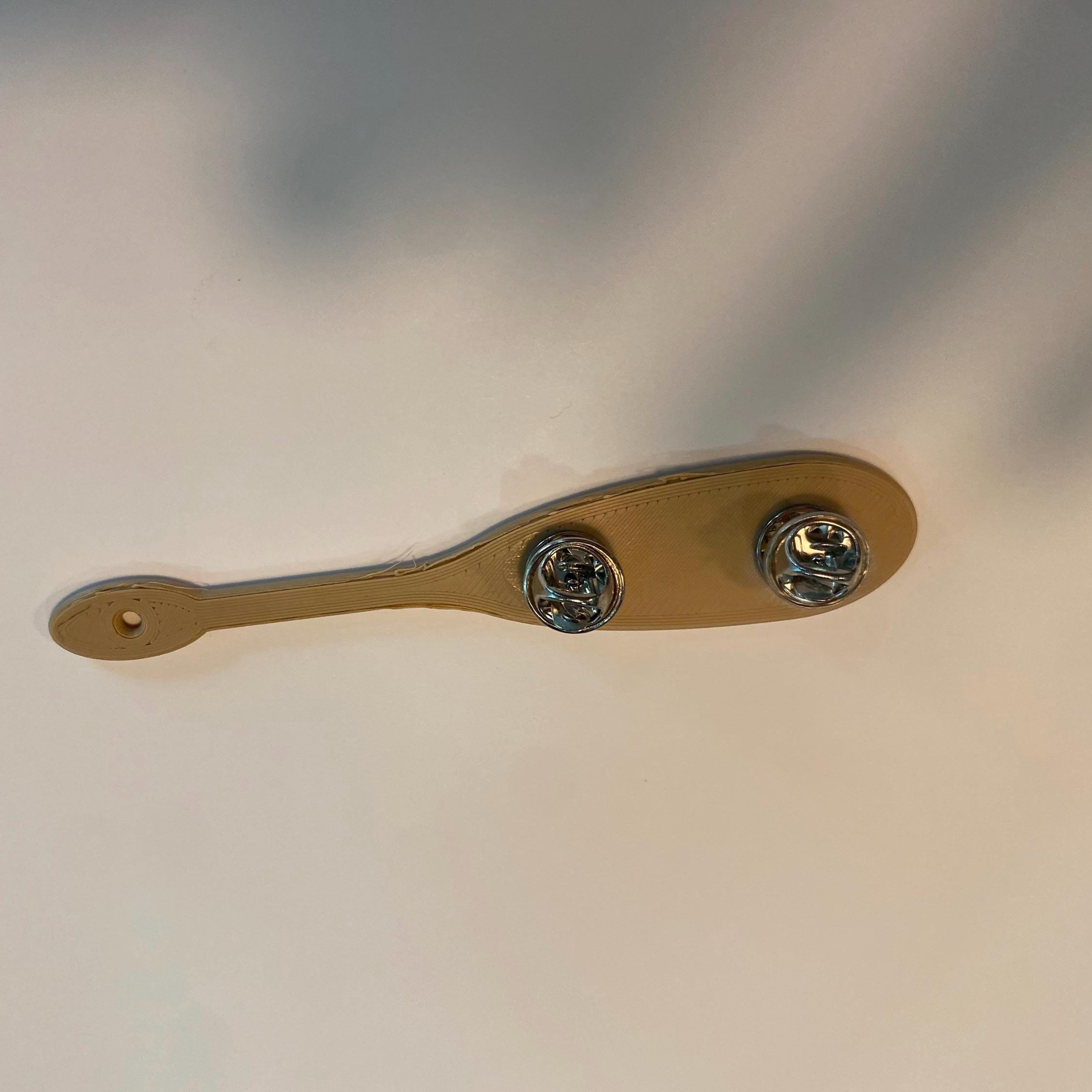 Mini 3D Printed Yuri Paddle Pin - Etsy