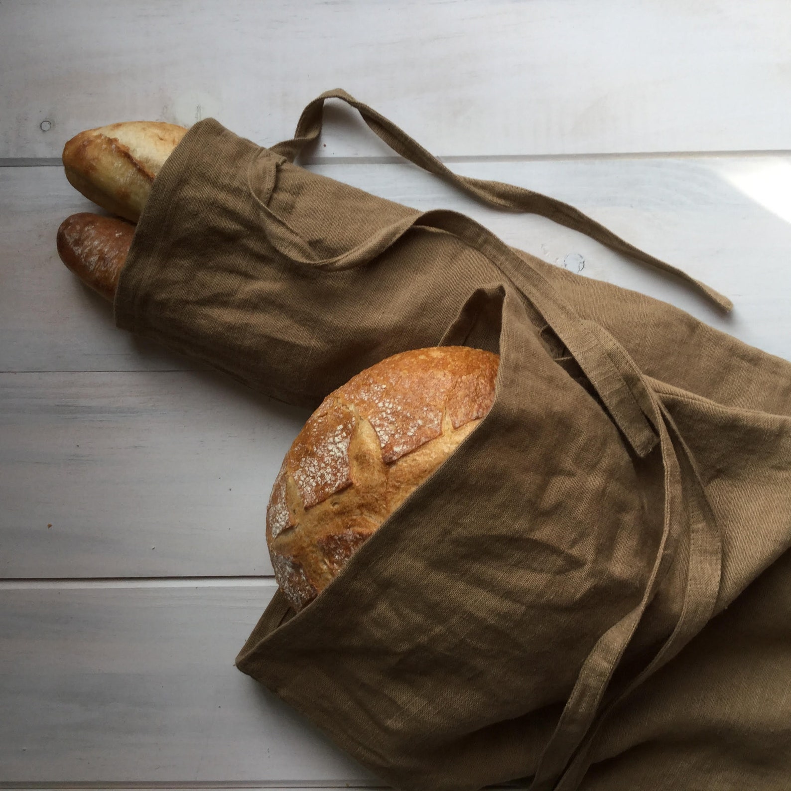Linen Bread Bags Reusable Bread Storage Bag | Etsy