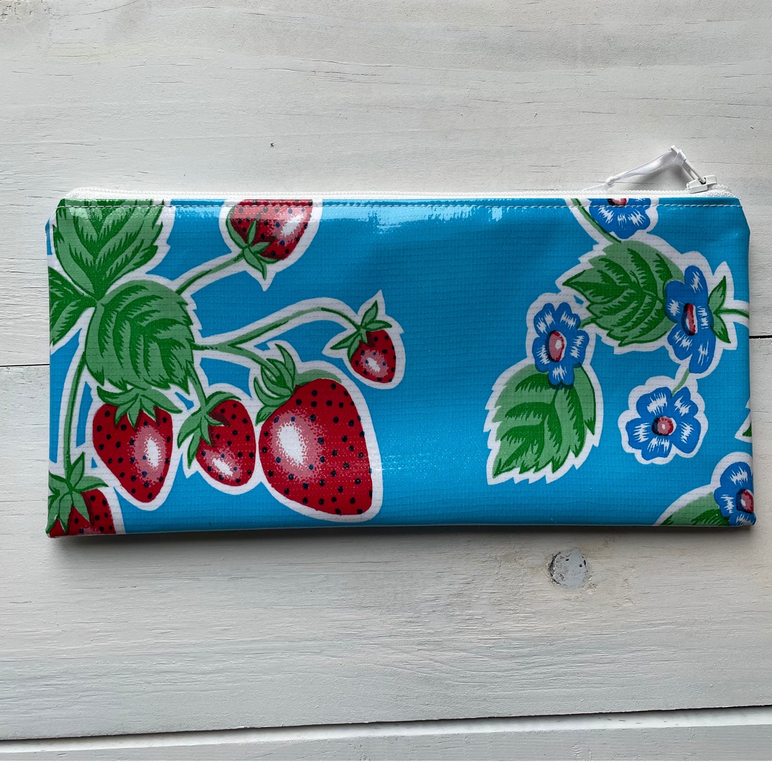 Oilcloth Pencil Pouch Fabric Pencil Case - Etsy