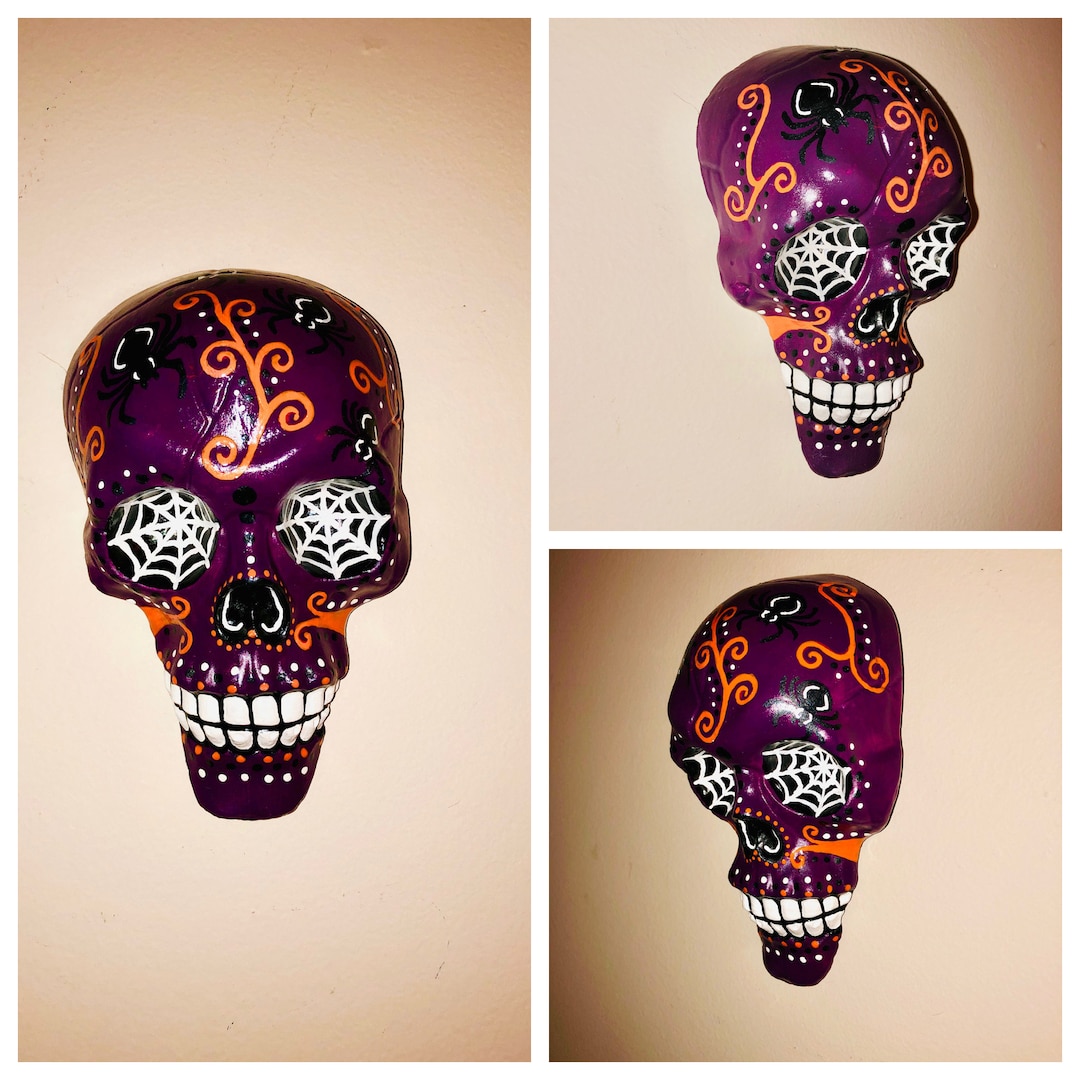 Mexican Calavera, Sugar Skull Gifts, Spider Web Design, Halloween Decor ...