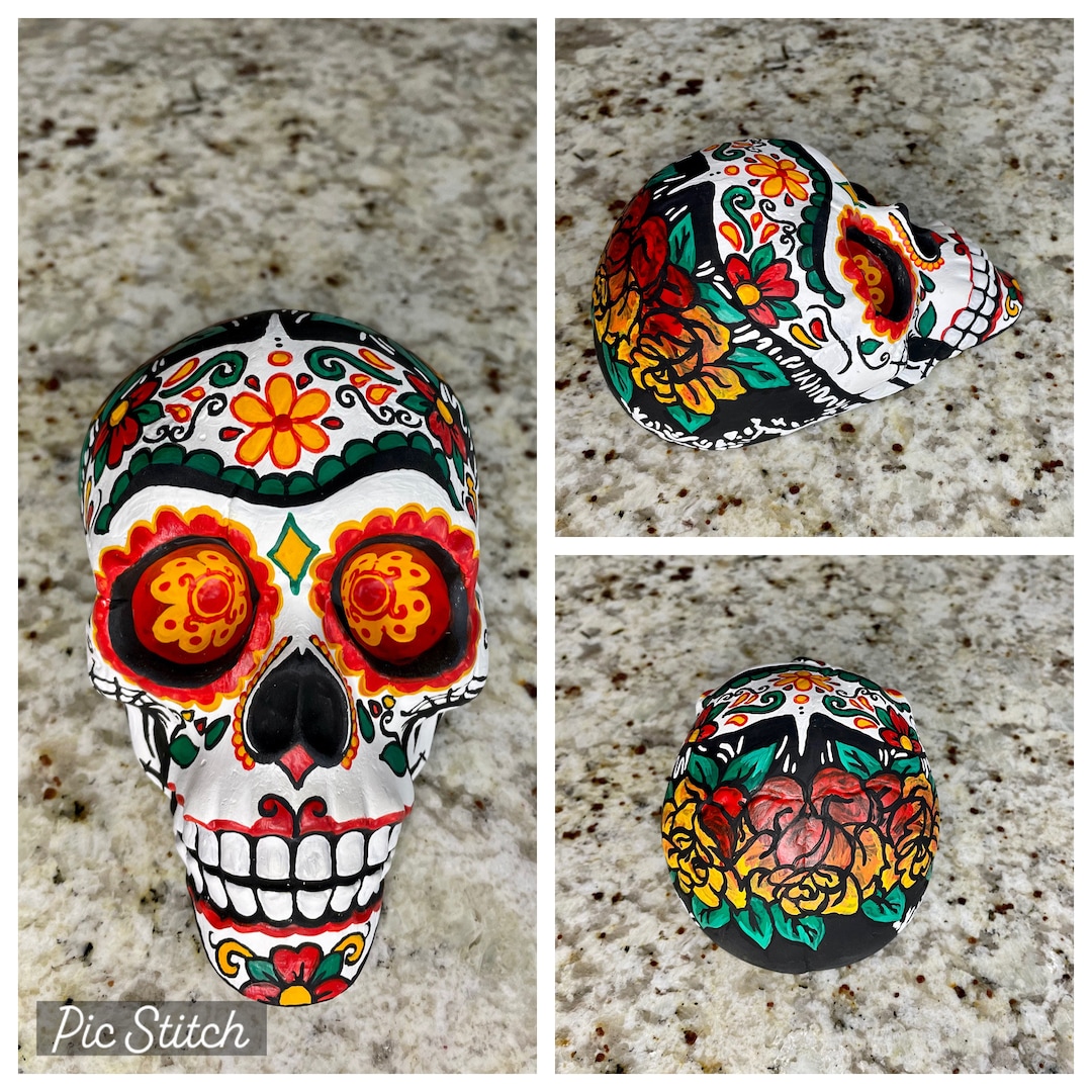 Frida Kahlo Calavera II, Sugar Skull Gifts, Gift for Her, Day of the ...