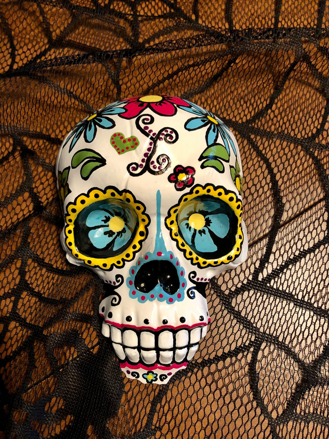 Mexican Calavera, Sugar Skull Wall Art, Sugar Skull Gifts, Skull With ...