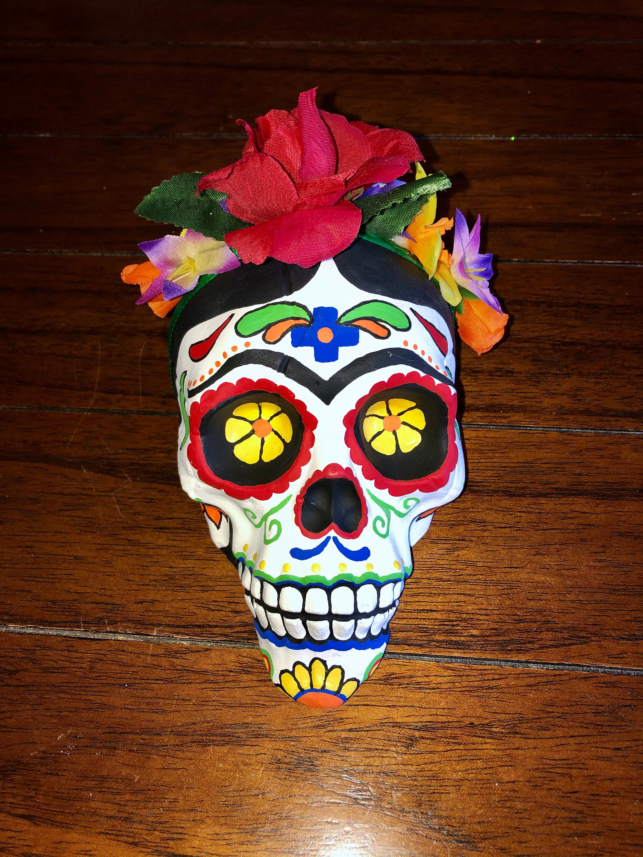 Frida Kahlo Day of the Dead Dia de los Muertos Sugar Skull | Etsy