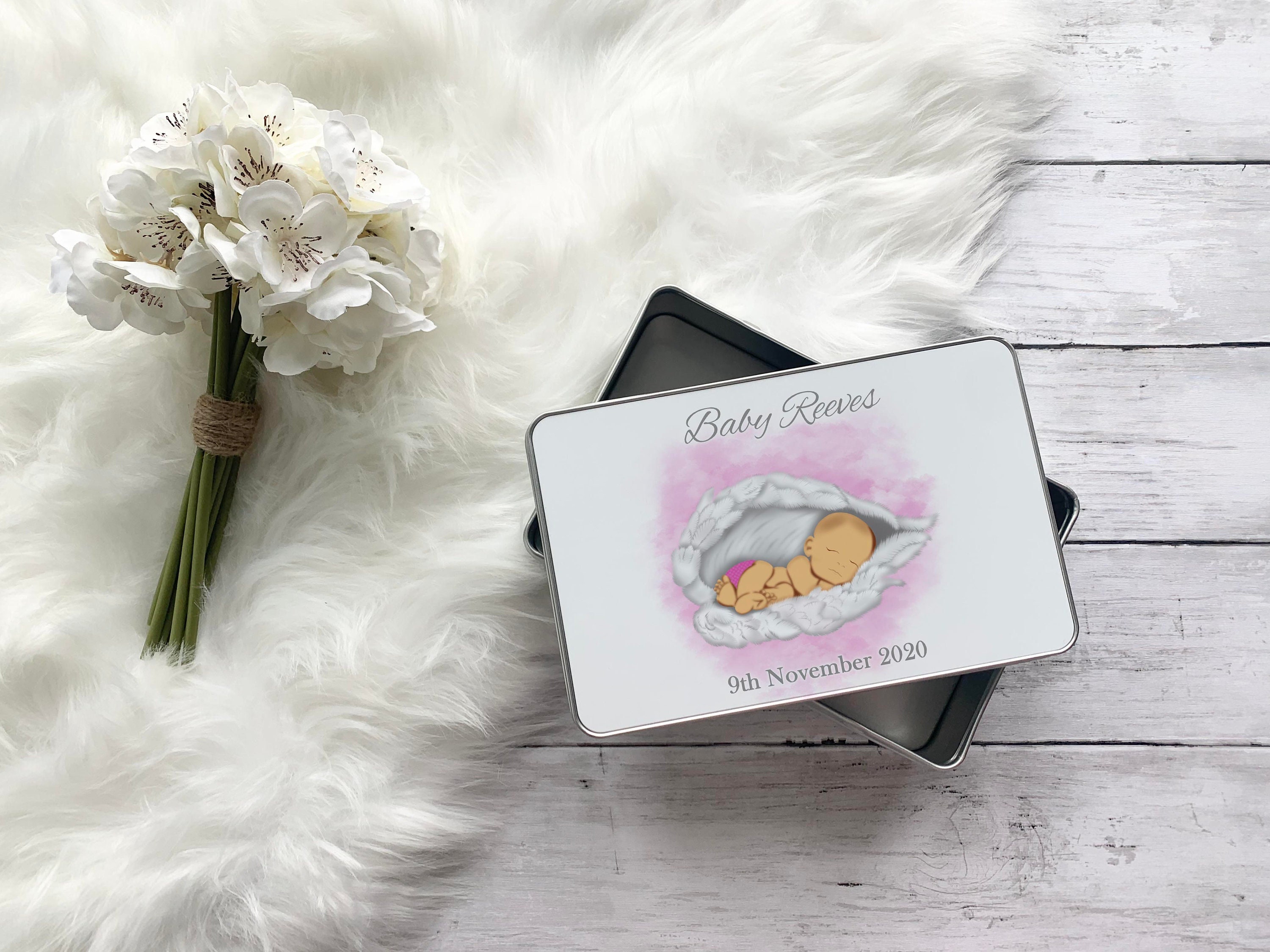 Personalised Baby Keepsake Box Memorial Gift Personalised - Etsy