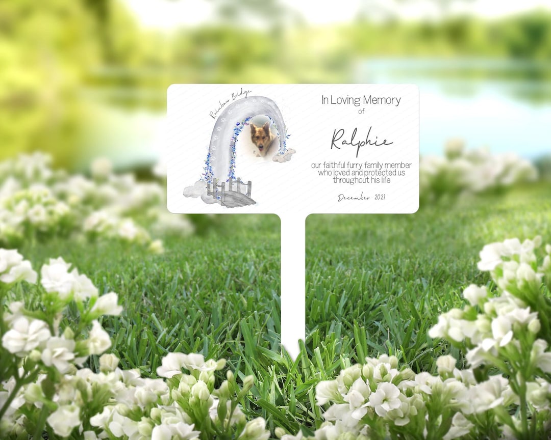 Personalised Pet Grave Marker Pet Memorial Dog Grave Decoration ...