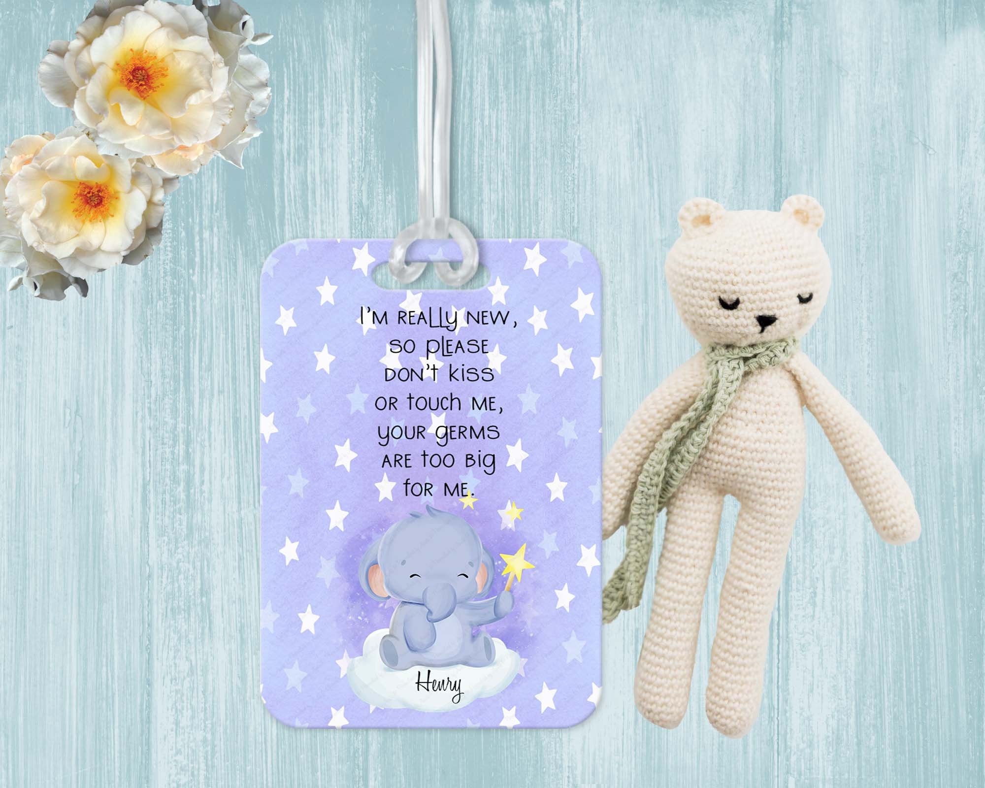 Baby Pram Tags - Don't Touch Pram Tag - Gifts for Babies - New Born ...