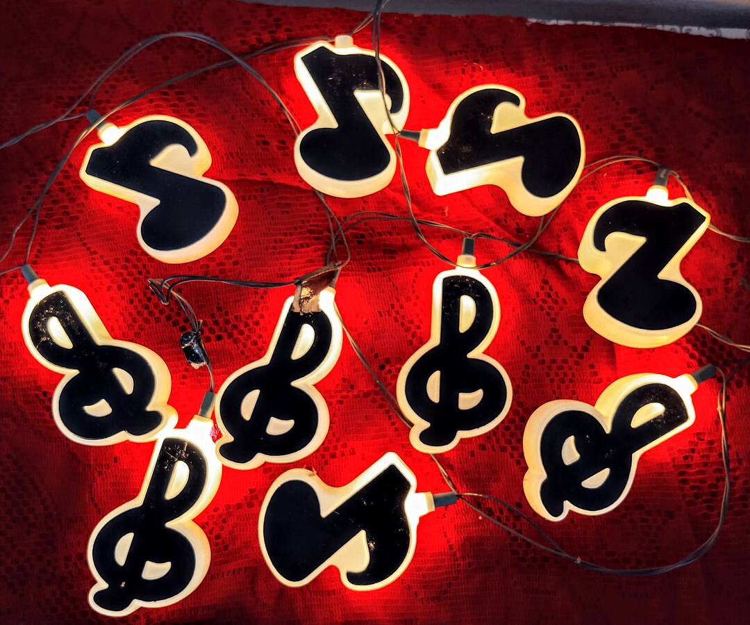 Musical Notes Light String. Free Shipping in the Continental United ...