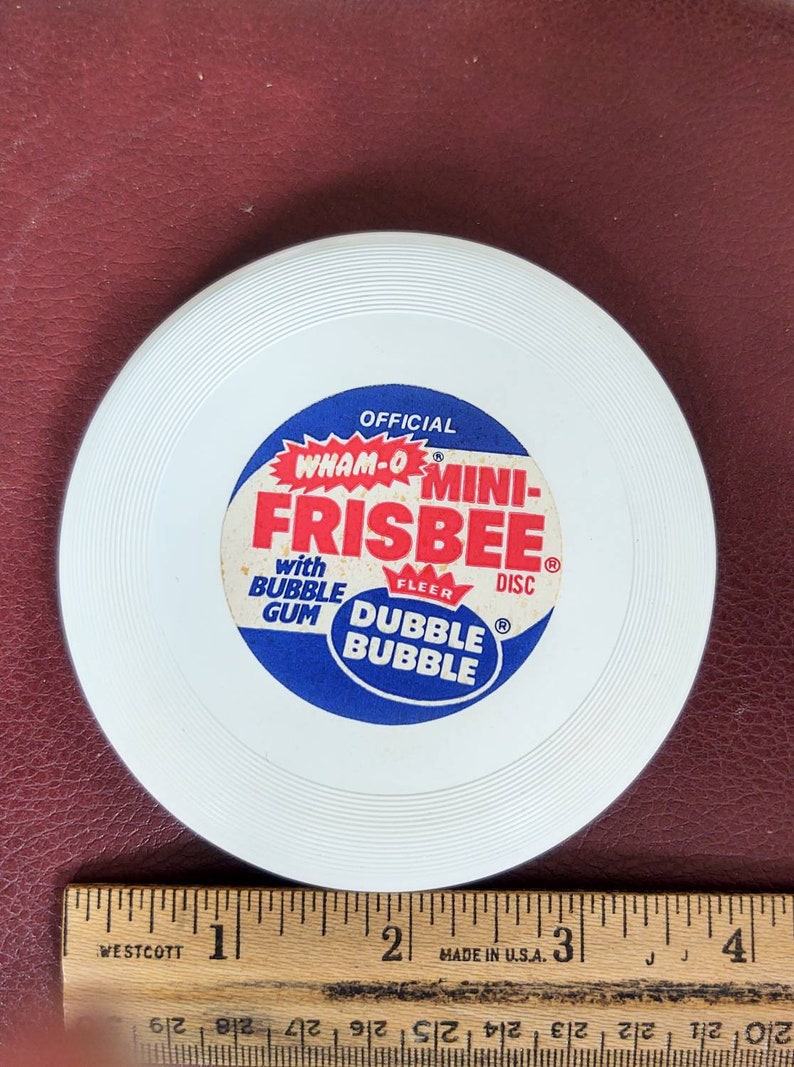 Double Bubble Mini Frisbee. Vintage Promotional Toy Free Shipping in ...