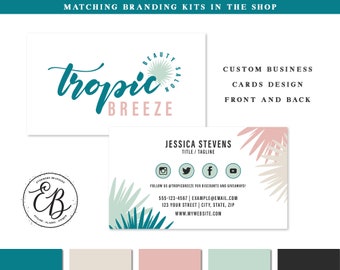 Beach Themed Business Cards - Etsy