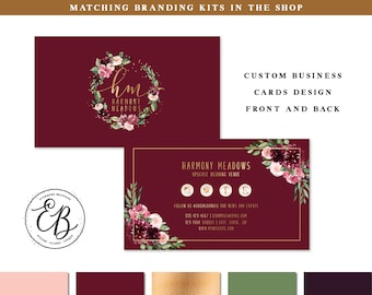 Wreath Business Cards - Etsy