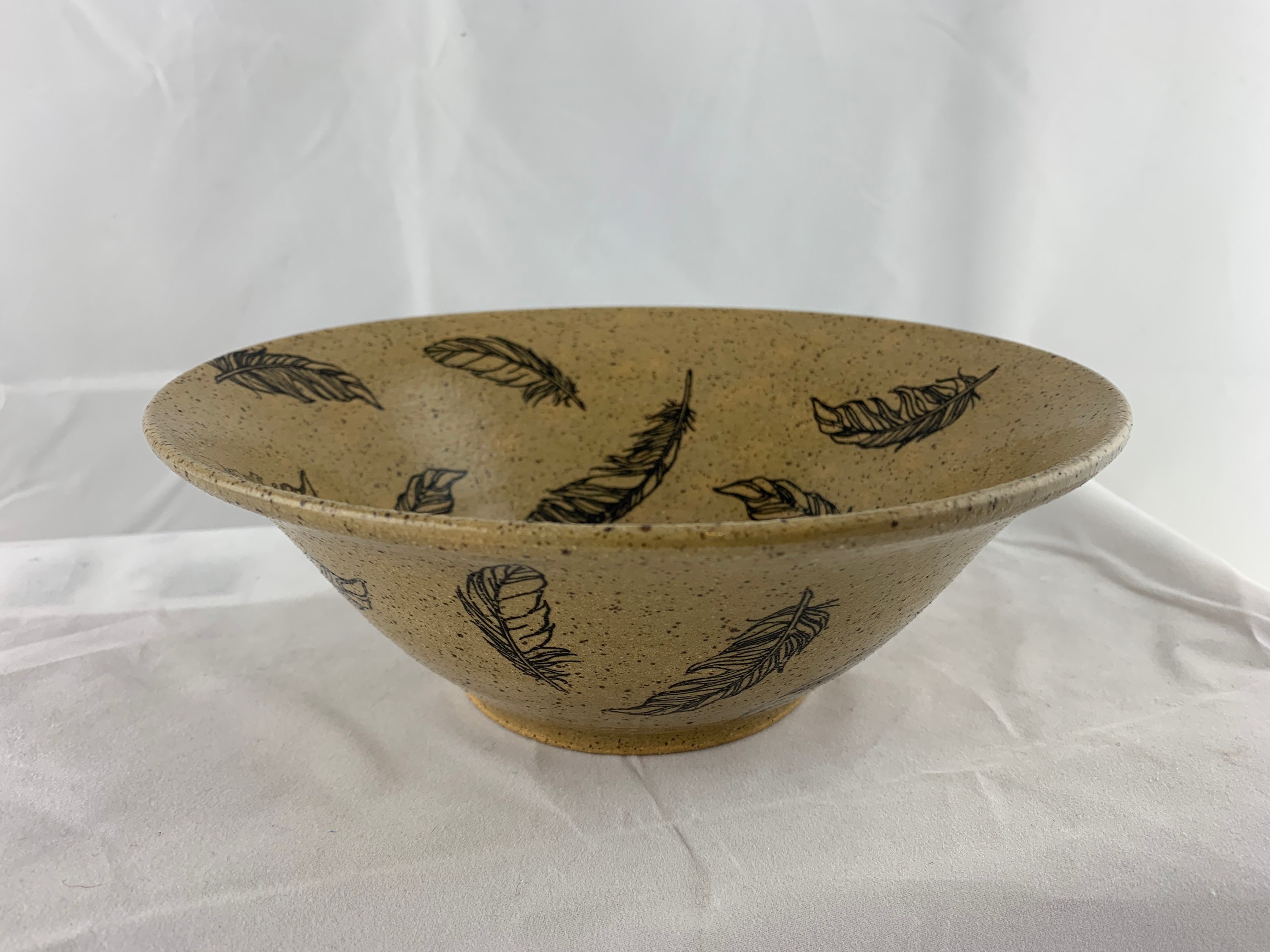 Medium Size Bowl Glossy Speckled Tan Clay Clay With Large - Etsy UK