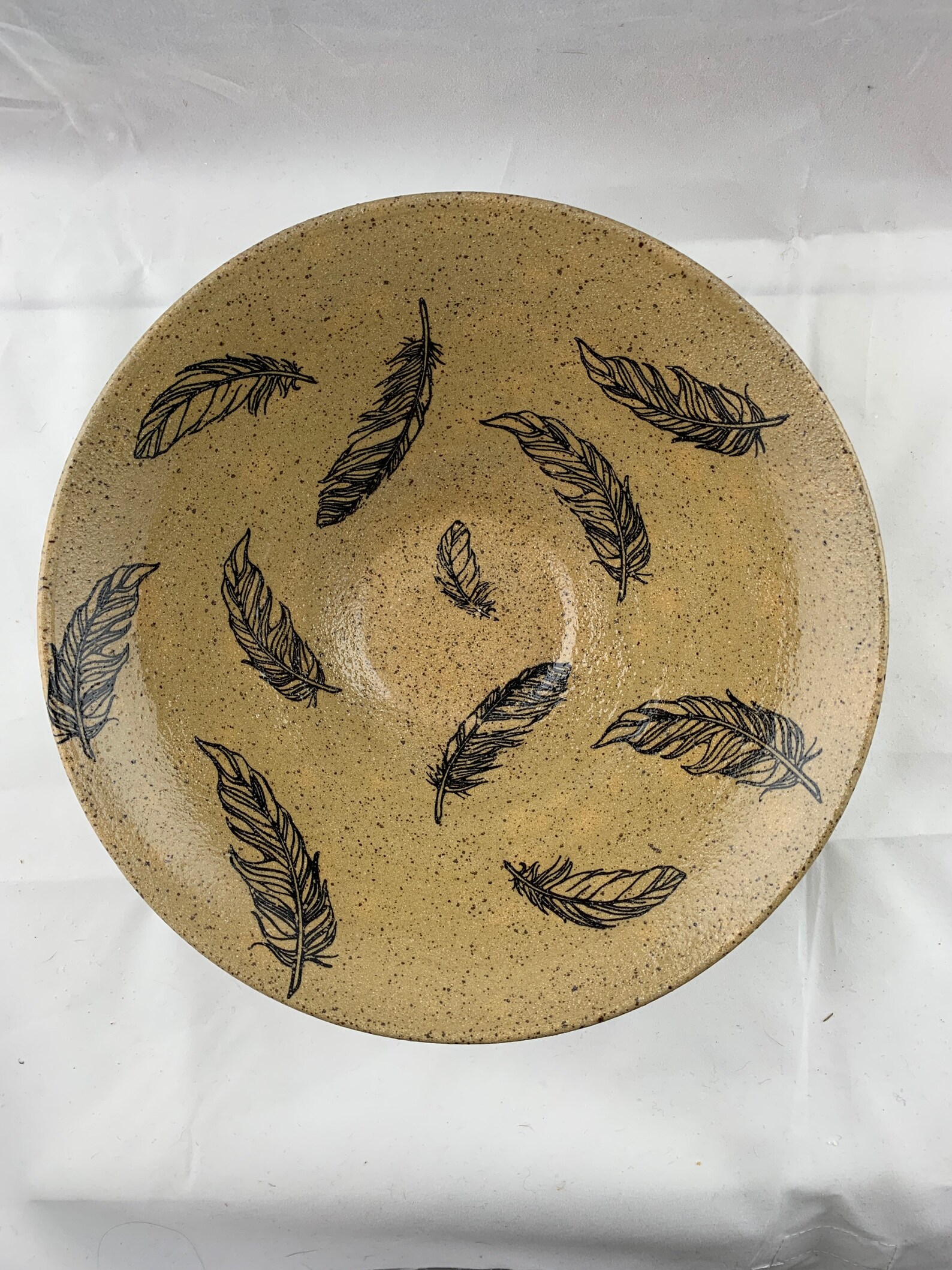 Medium Size Bowl Glossy Speckled Tan Clay Clay With Large - Etsy UK