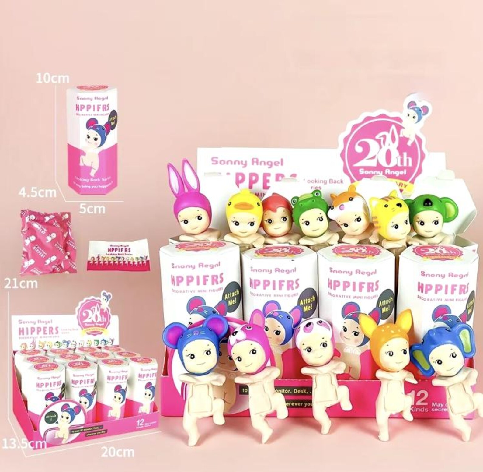 Sonny Angel 20th Anniversary Hippers Rotatable 360 Degree Looking Back ...