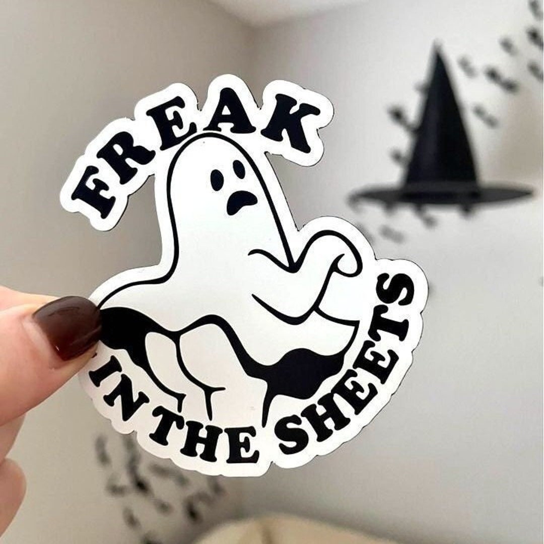 Freak in the Sheets Magnet, Ghost Magnet, Ghost Car Magnet, Funny Ghost ...