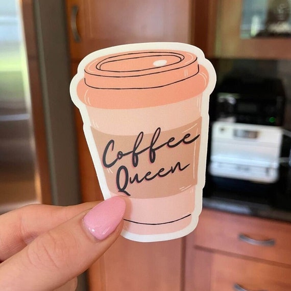 3 in Size Caffeine Queen Sticker 1 Qty Decals & Skins Laptop etna.com.pe