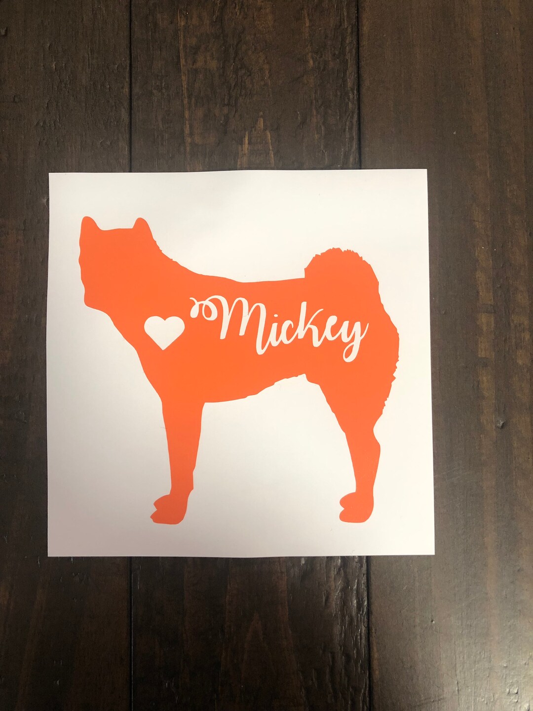 Akita Decal Dog Decal Car Decal Akita Sticker Decal - Etsy