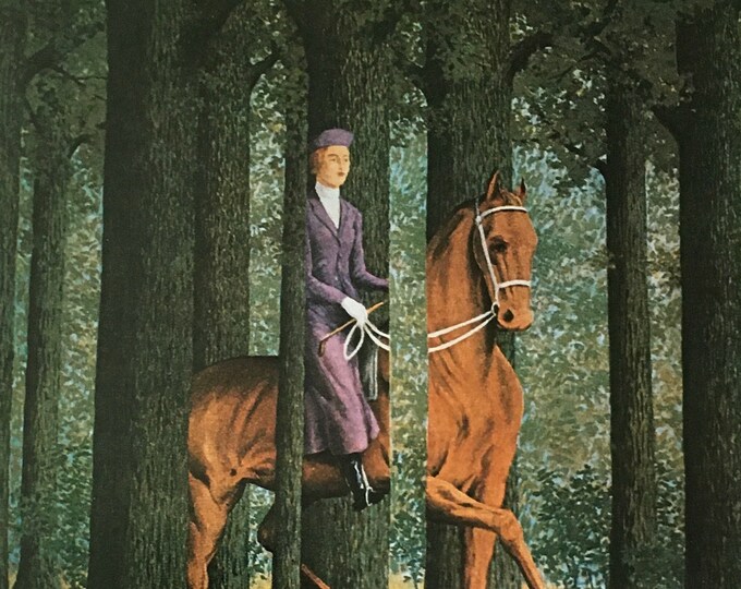 Original Vintage Print 1986 by Rene Magritte. Signature in Blank (1965 ...