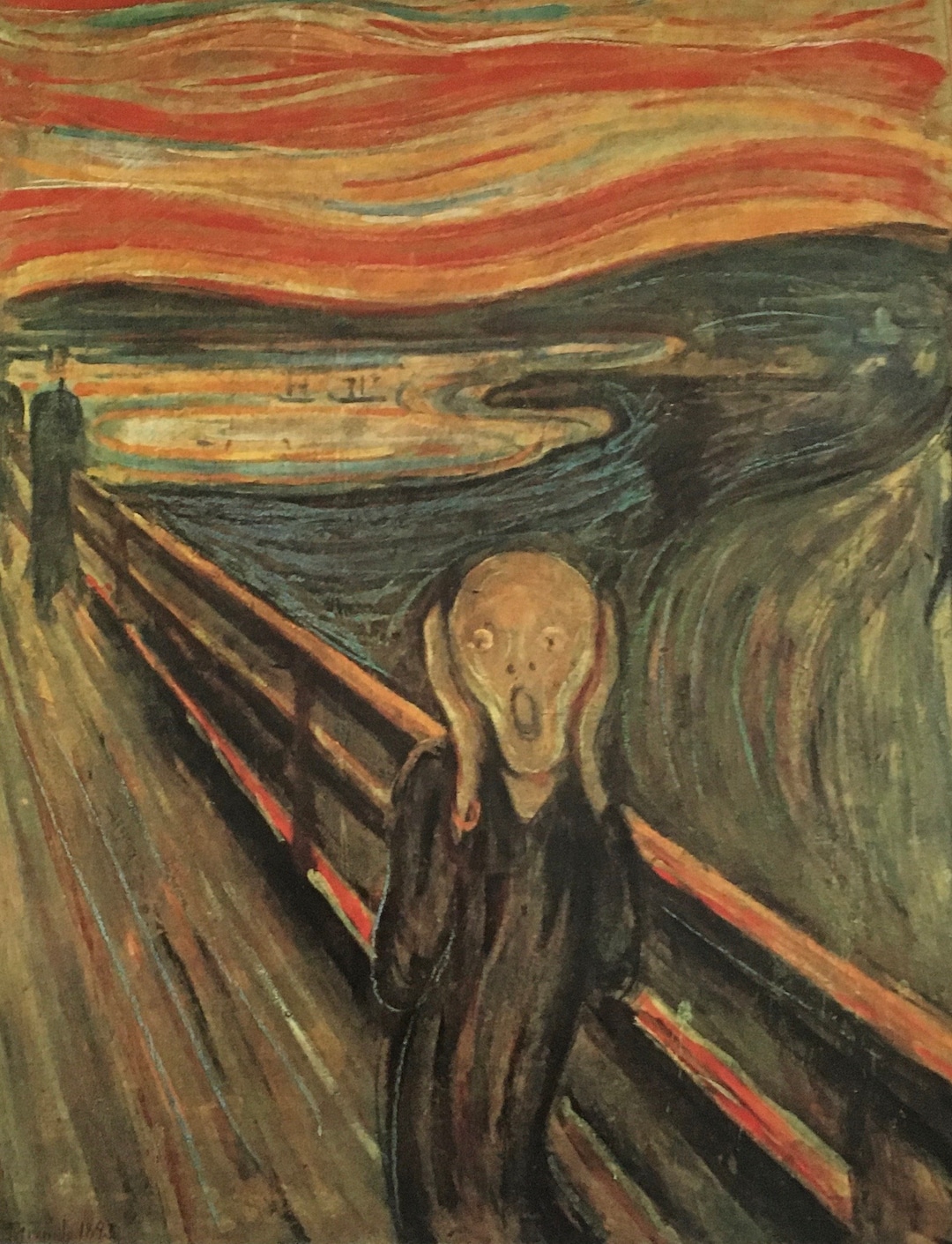 Original Vintage Print 1992 by Edvard Munch. the Scream (1893 ...