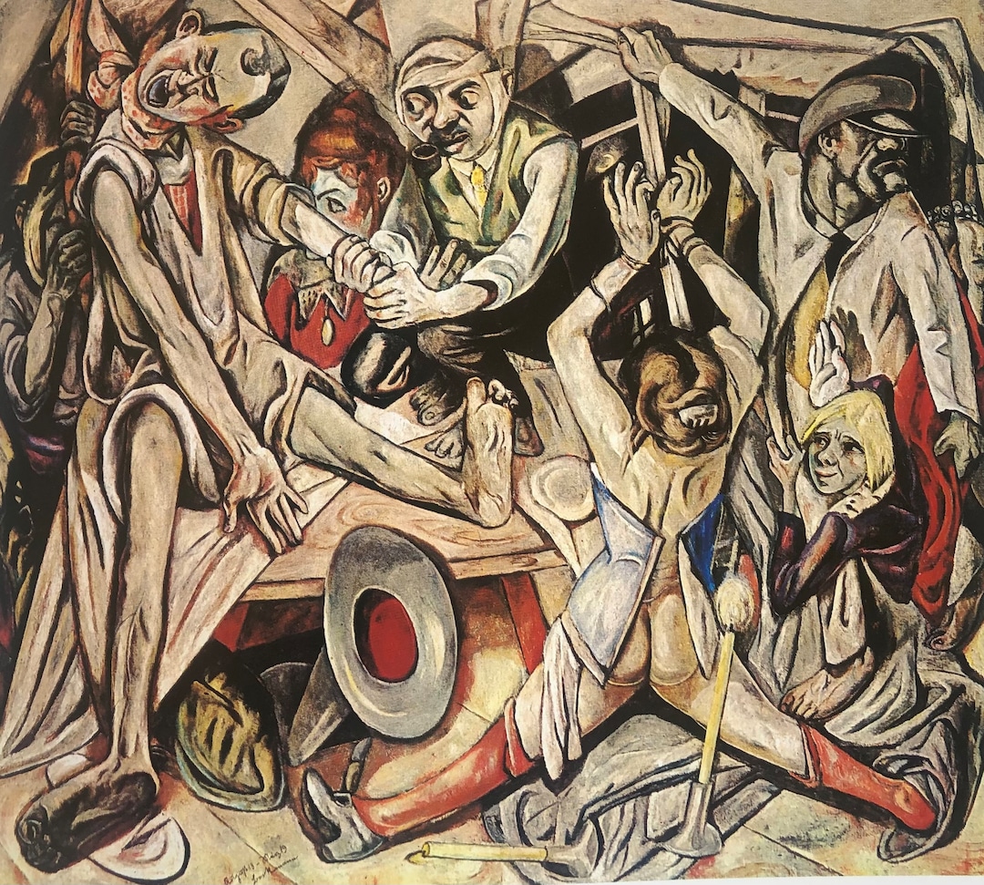 Original Vintage Print 1991 by Max Beckmann. the Night. German Art ...