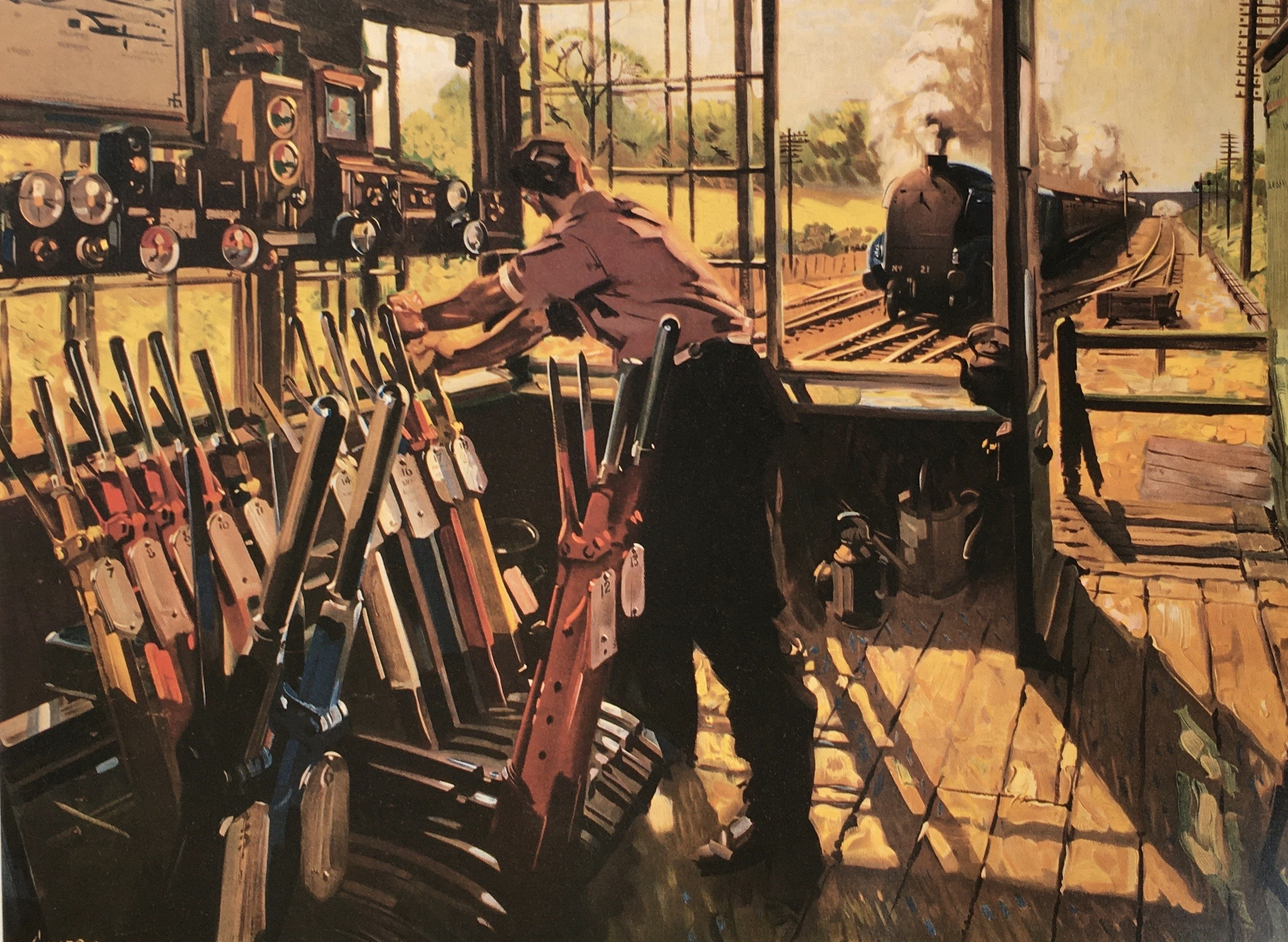 Original Vintage Print 1990 by Terence Cuneo British Painter. Railway ...