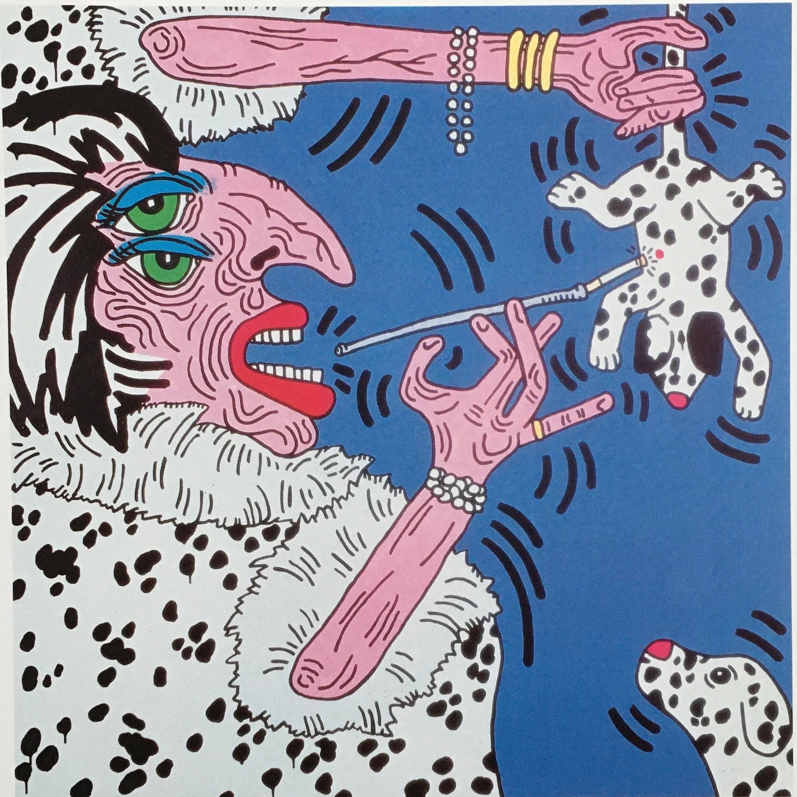 Original Vintage Print 1998 by Keith Harding. Cruella De Ville (1985 ...