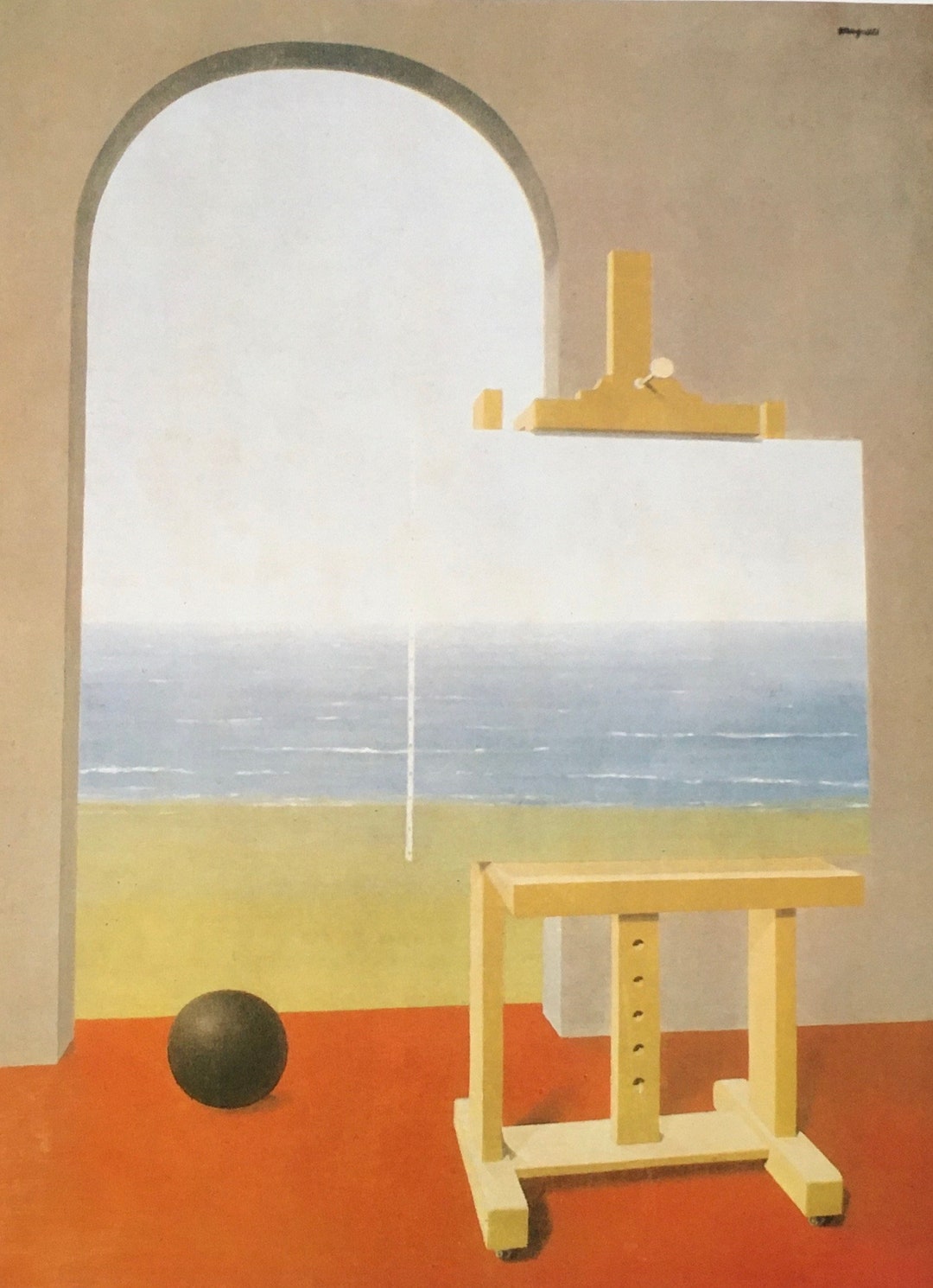 Original Vintage Print 1986 by Rene Magritte. the Human Condition II ...