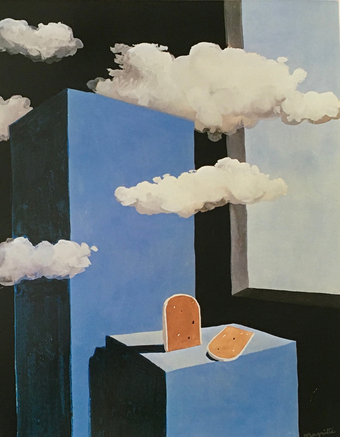 Original Vintage Print 1986 by Rene Magritte. the Poetic World II (1939 ...