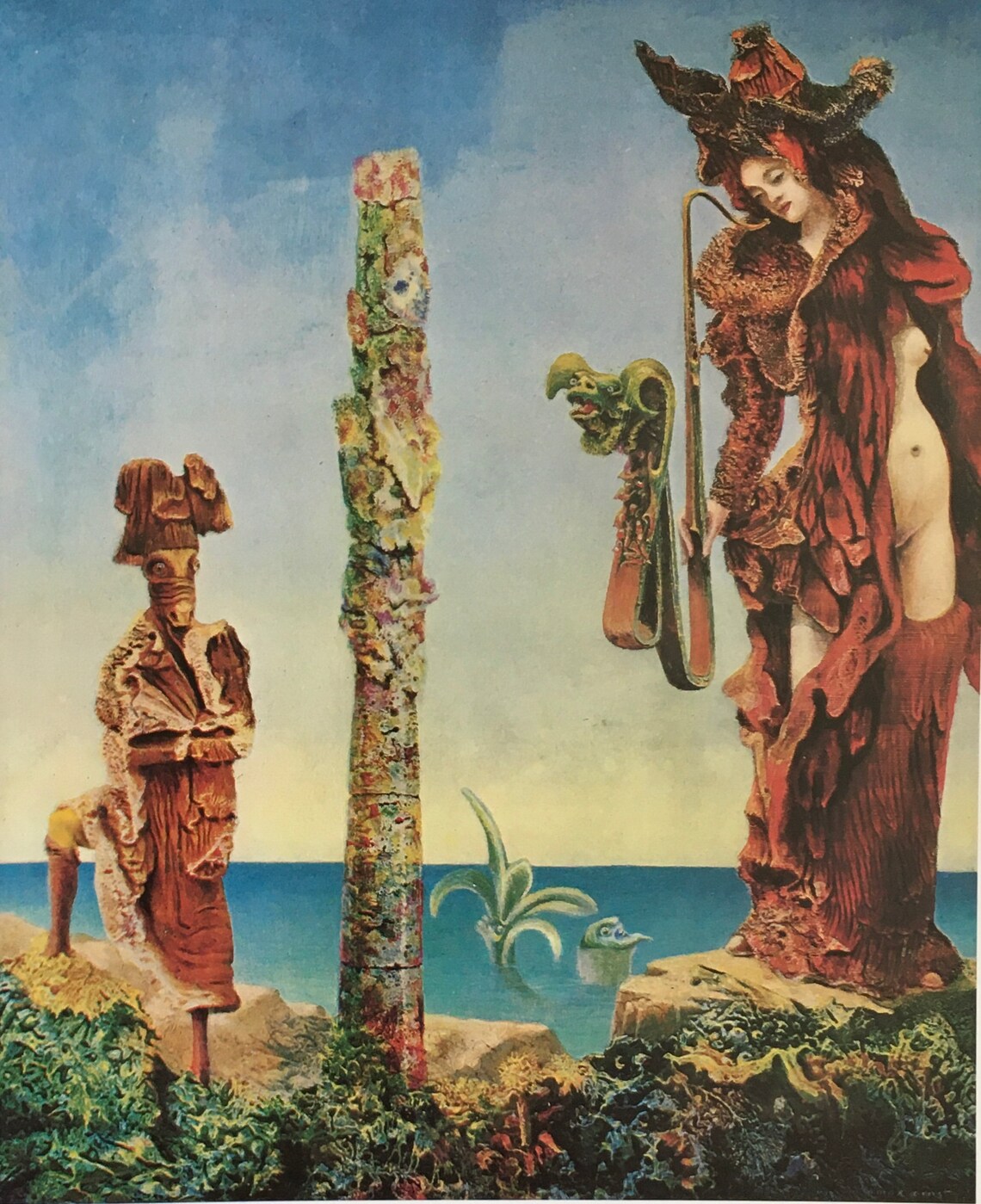 Original Vintage Print 1973 by Max Ernst. Napoleon in the Wilderness ...