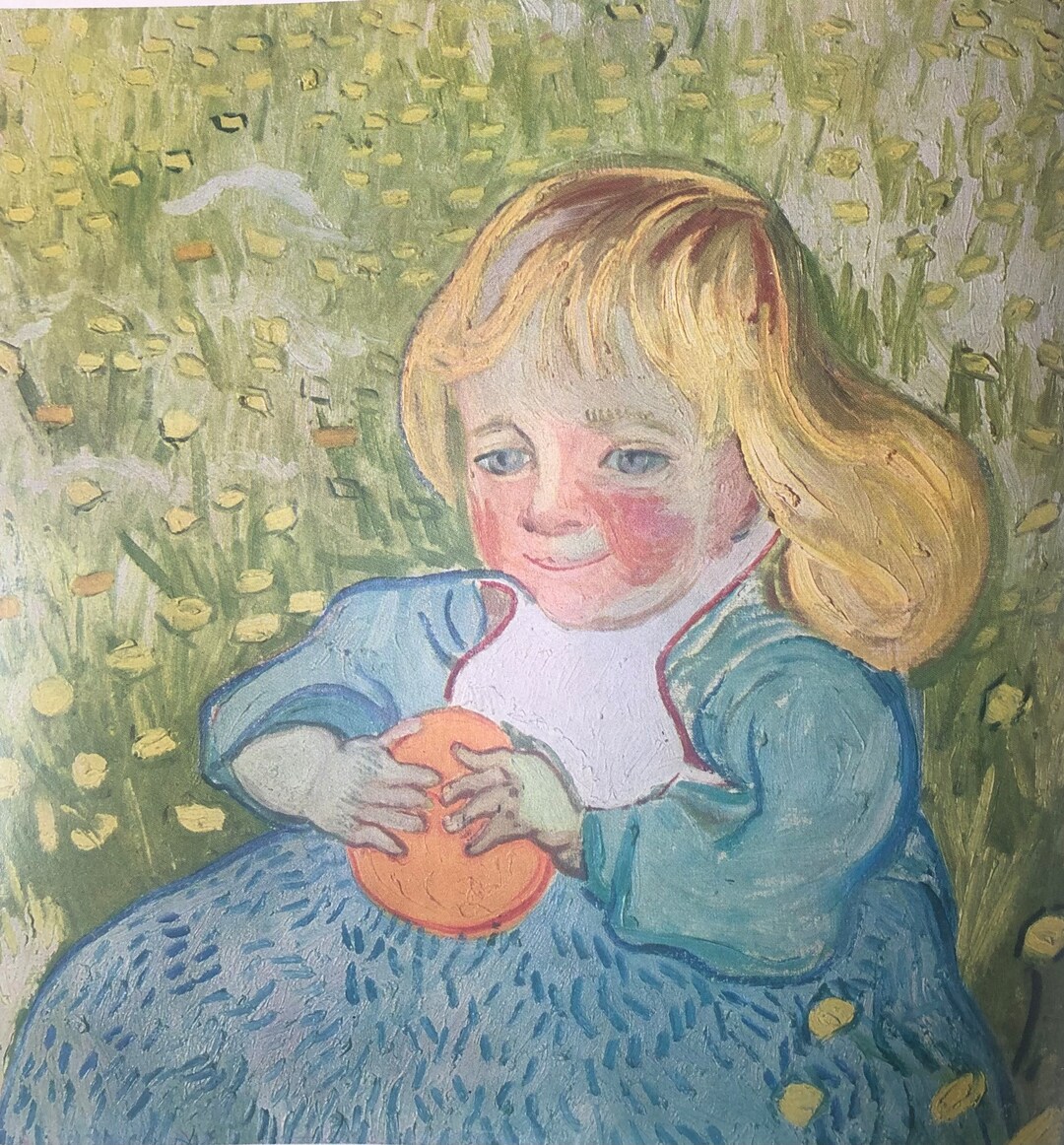 Original Vintage Print 1970 by Vincent Van Gogh. the Child With Orange ...