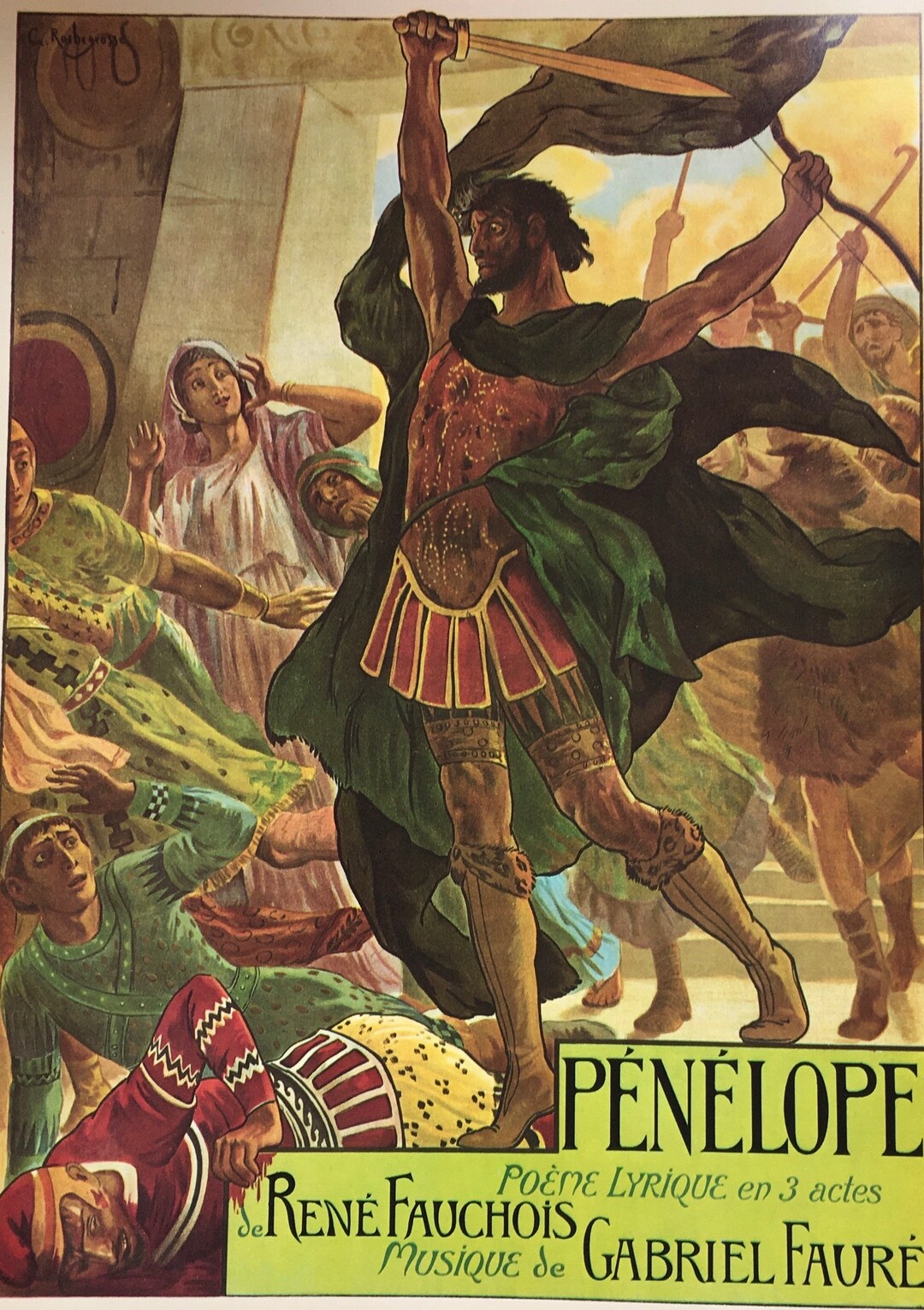 Original Vintage Print. 1976 French Opera Poster. Penelope. Music by ...