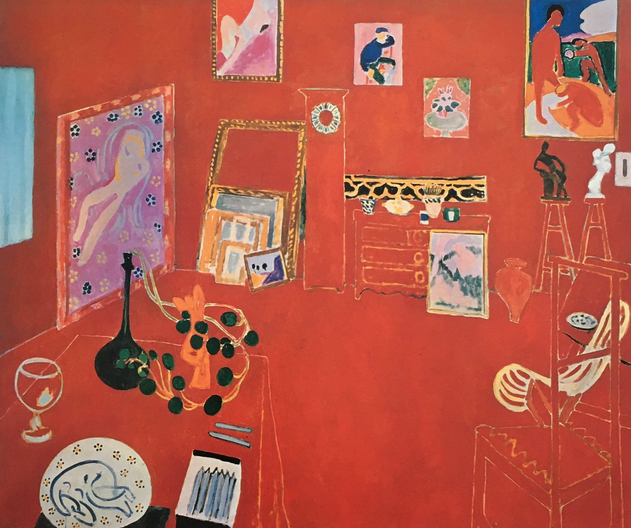 Original Vintage Print 1989 por Henri Matisse. Red Studio | Etsy