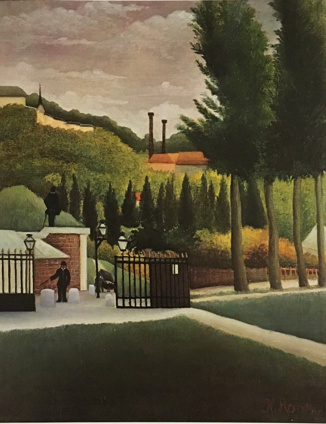 Original Vintage Print 1975 by Henri Rousseau. the Customs Post at ...