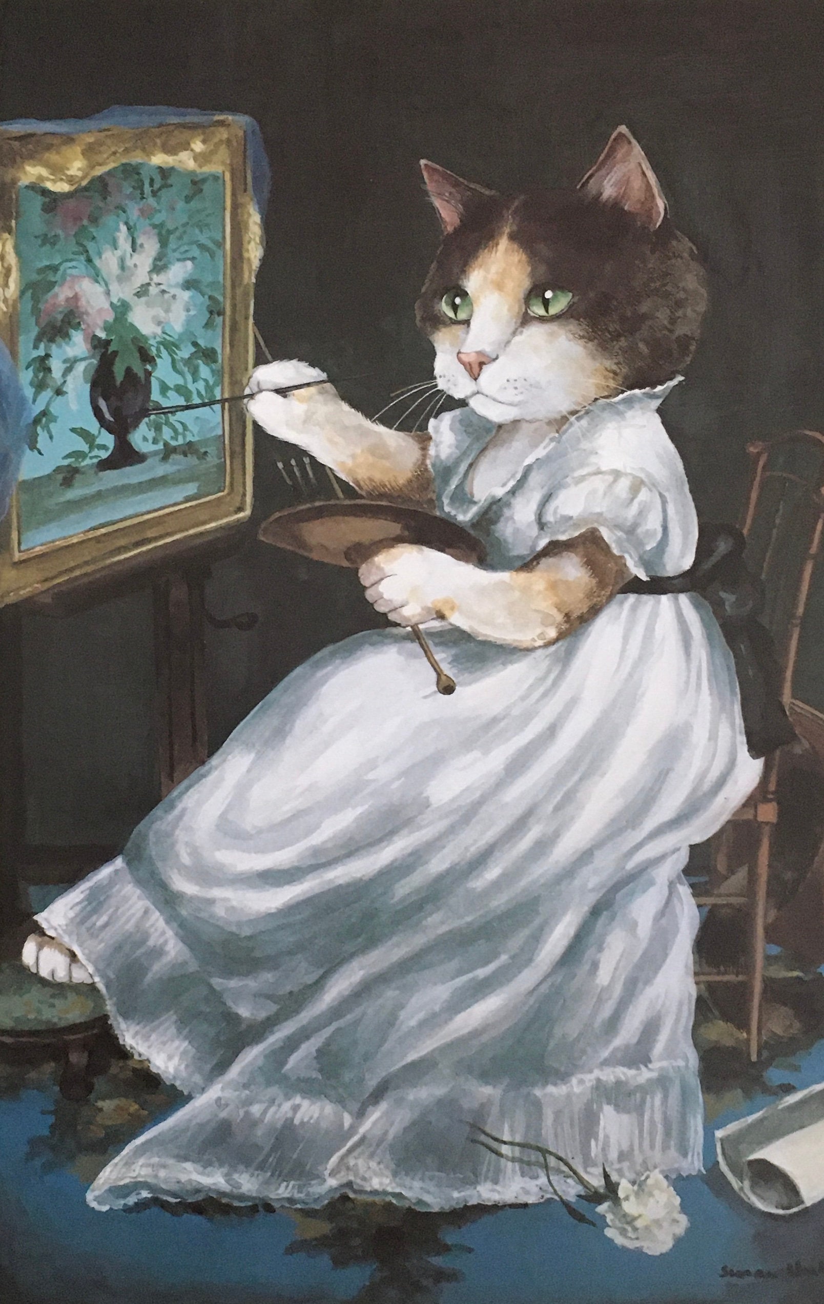 Original Vintage Print by Susan Herbert 1992. edouard Manet Eva ...