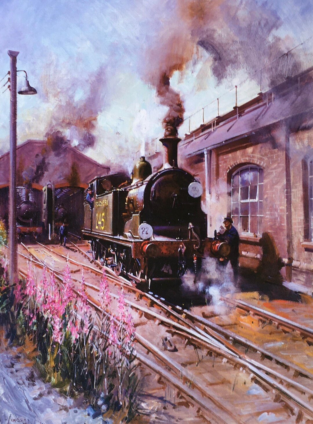 Original Vintage Print 1990 by Terence Cuneo British Painter. Railway ...