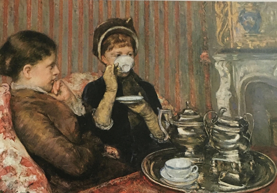 Original Vintage Print 1976 by Mary Cassatt. Five O'clock Tea(1880 ...