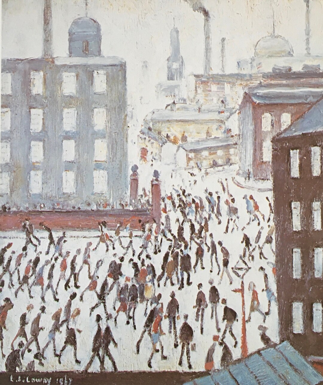 Original Vintage Print 1978 by L.S. Lowry. Industrial Scene (1967 ...