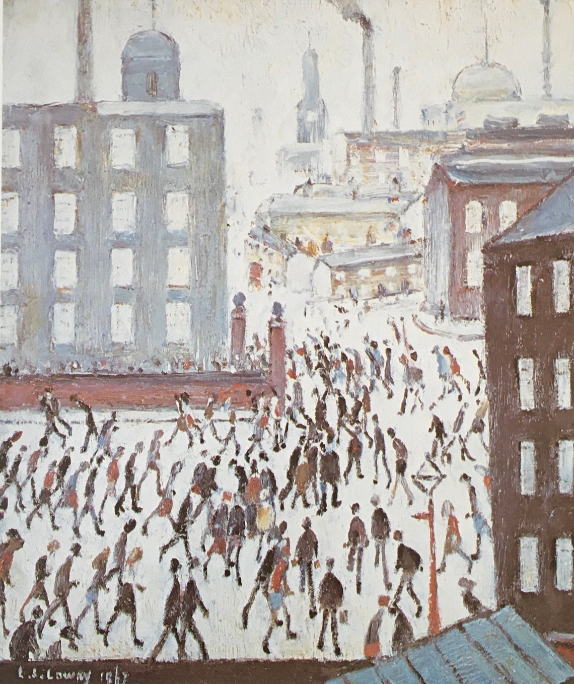 Original Vintage Print 1978 by L.S. Lowry. Industrial Scene (1967 ...