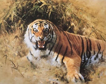 David Shepherd Vintage Print 1989 | "tiger Fire" (1973) | Home Decor ...