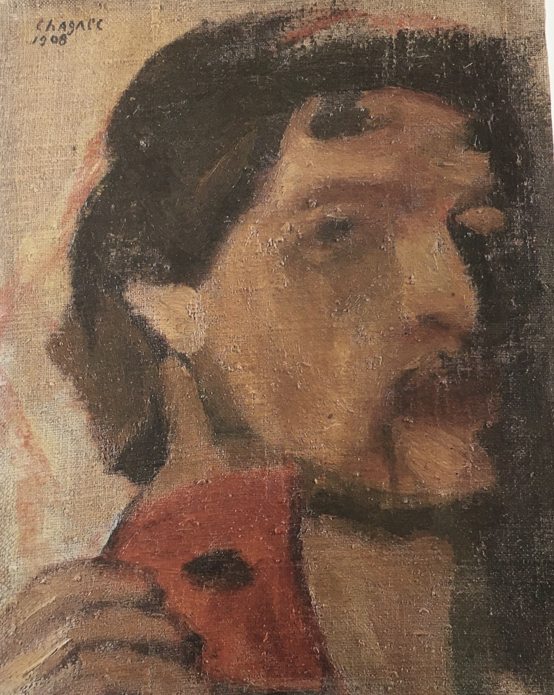 Original Vintage Print by Marc Chagall 1998. Self-Portrait | Etsy